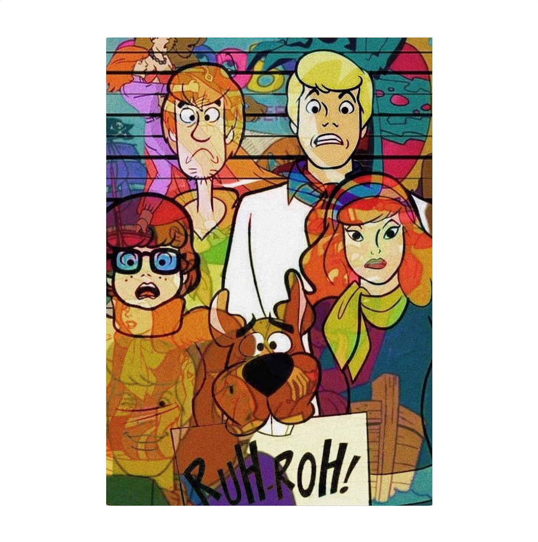 Vintage Cartoon Digital Collage Wall Art | Collage Art | Gallery Wall ...