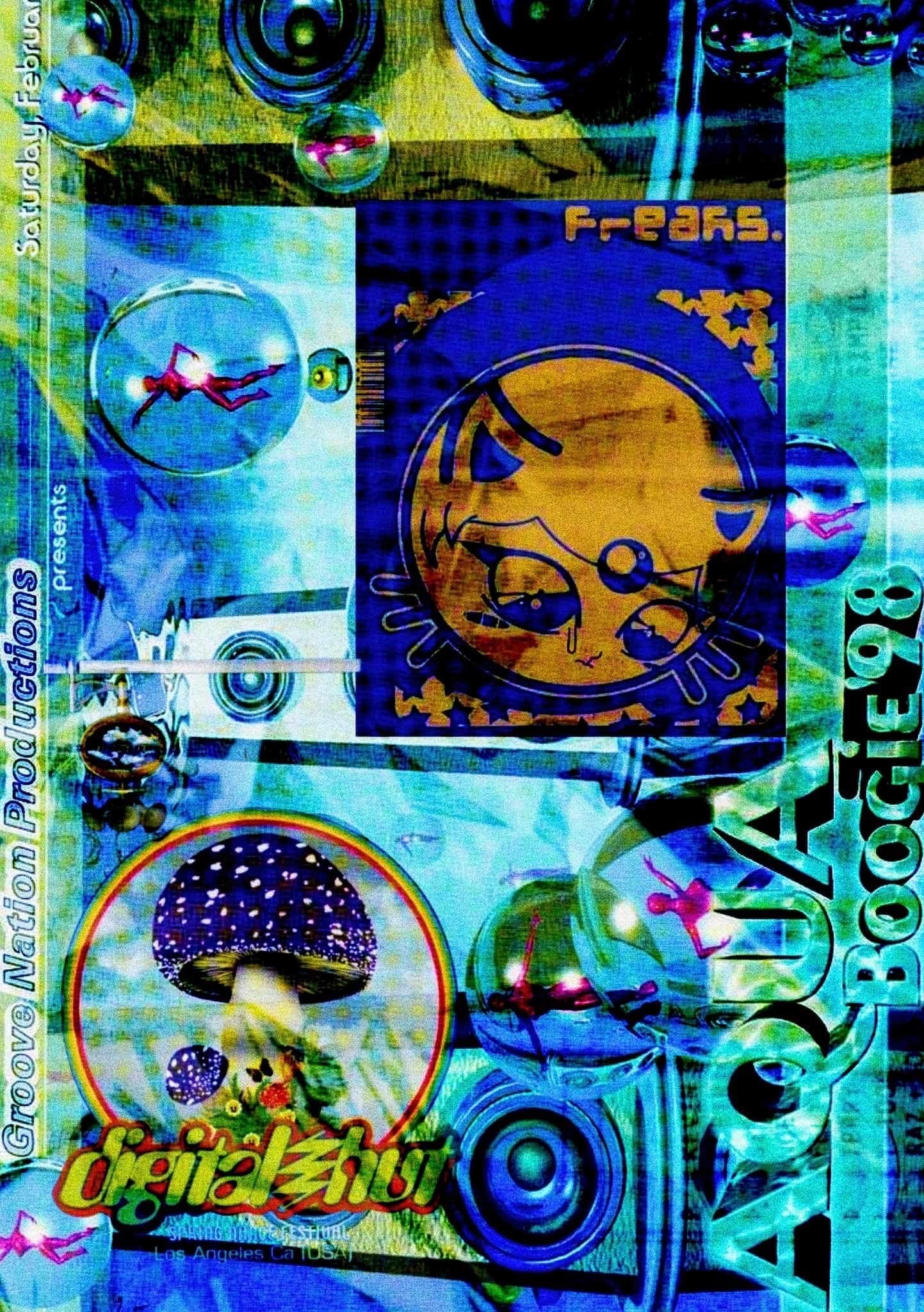 90s Rave Flyer Art Abstract Print Wall Art Gallery Wall Collage - Etsy