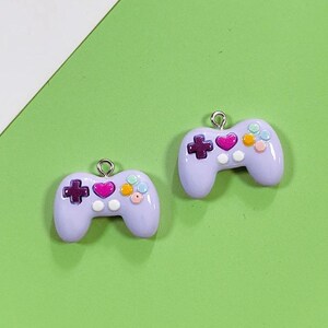 10 Psc of Colorful Game Controller Charms – Kawaii Gamer Pendants for ...