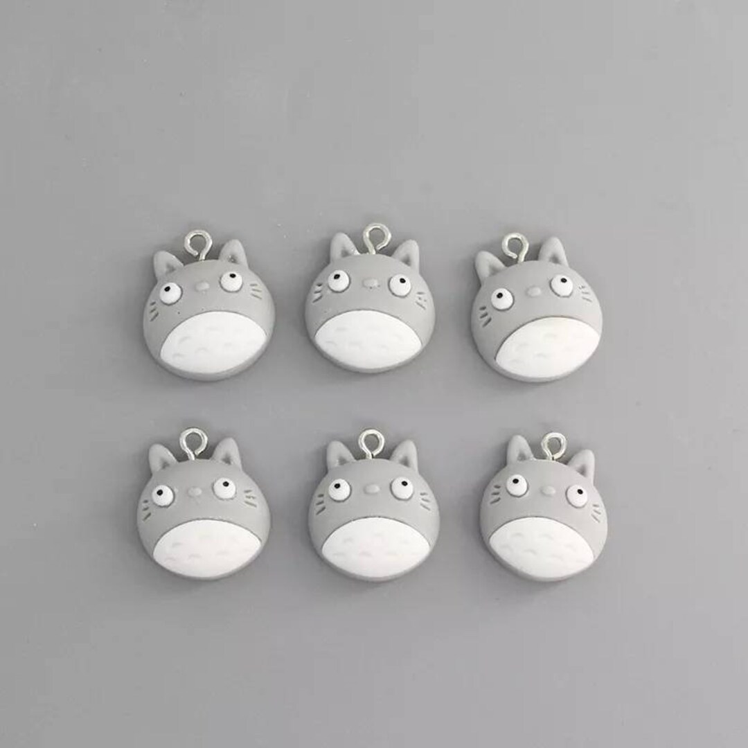 10 Pieces of Cute Anime Kawaii Cat Animal Resin Charms for Jewelry ...