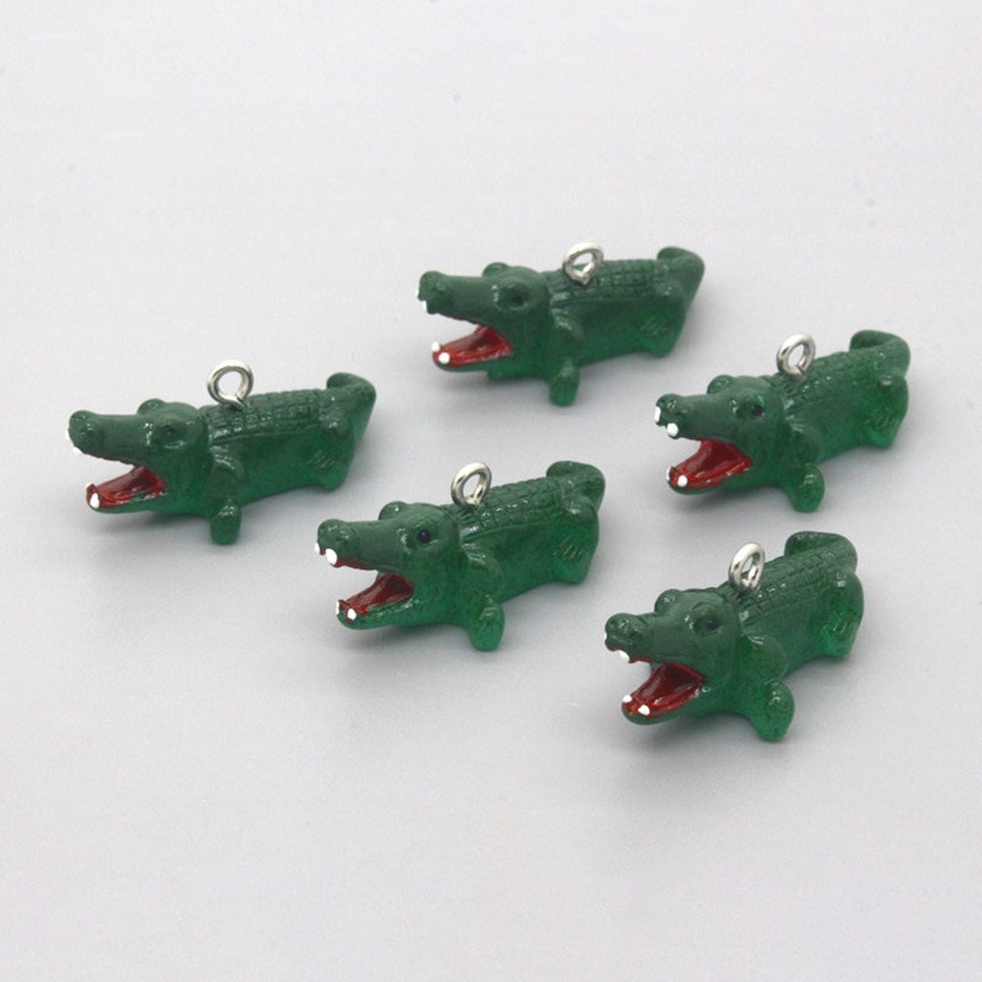 10 Pieces of Crocodile Alligator Resin Charms for Jewelry Making - Etsy