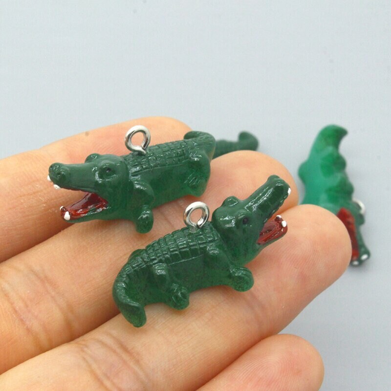 10 Pieces of Crocodile Alligator Resin Charms for Jewelry Making - Etsy