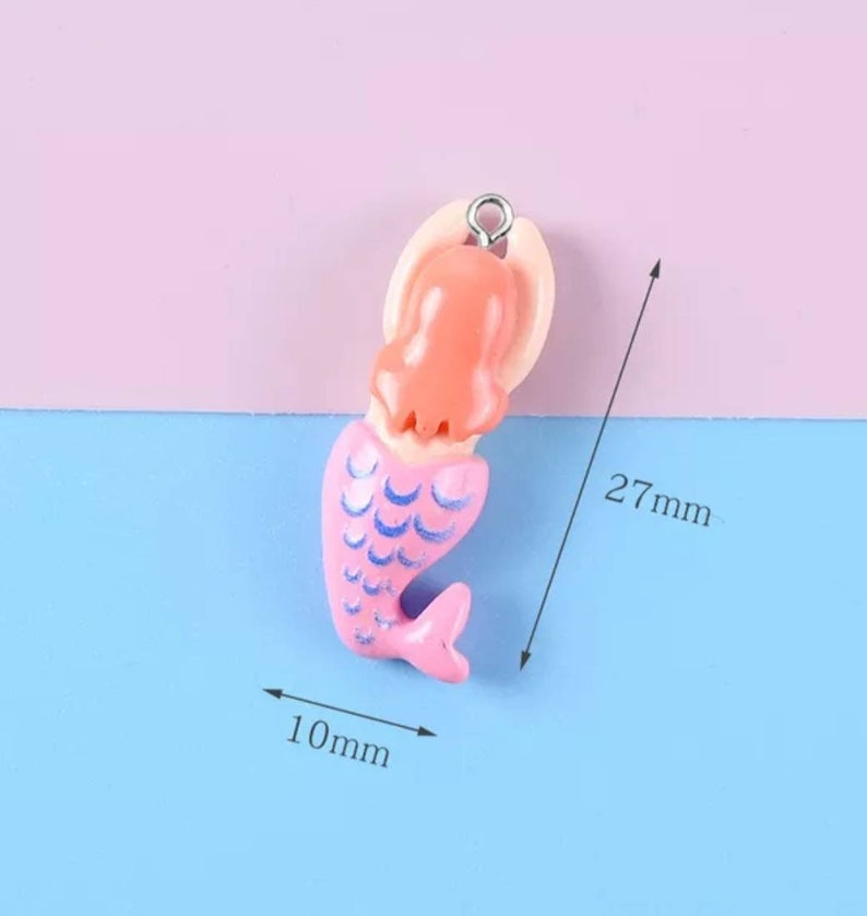 10 Pieces of Swimming People Resin Charms for Jewelry Making - Etsy