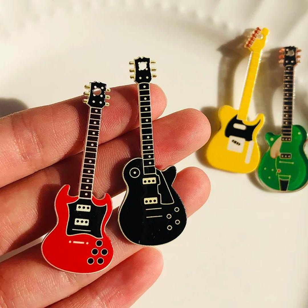 8 Pcs Electric Guitar Charms, Music Pendant, Rock Band Jewelry, DIY ...