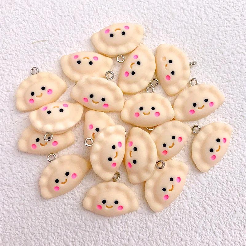 10 Pieces of Cute Kawaii Dumplings Food Resin Charms for Jewelry Making ...