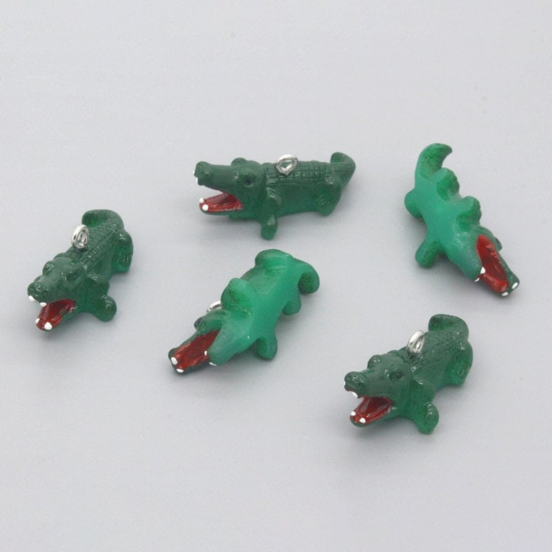 10 Pieces of Crocodile Alligator Resin Charms for Jewelry Making - Etsy