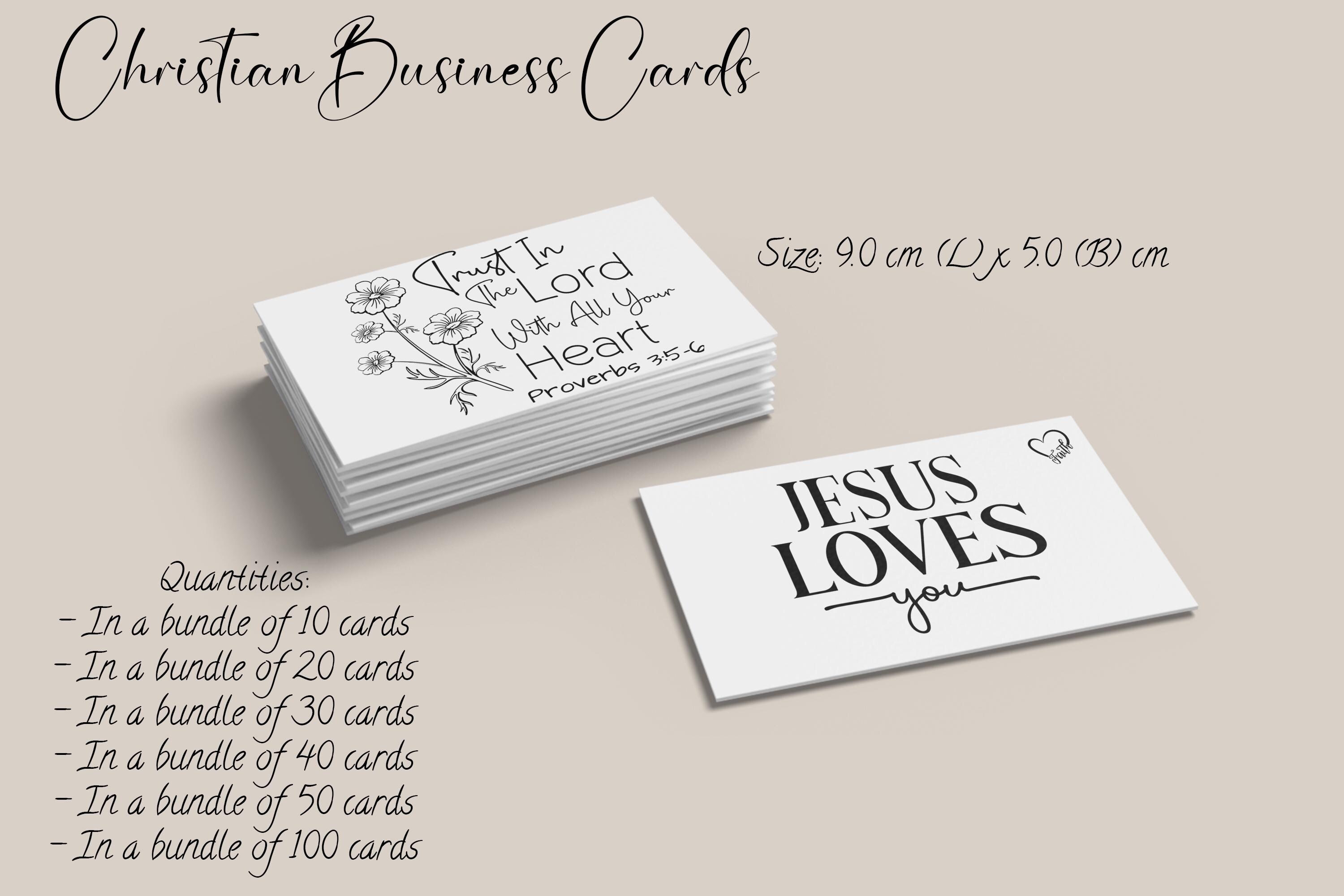 CHRISTIAN BIBLE VERSE Businesscard-set Card Gift Articles Encouragement ...