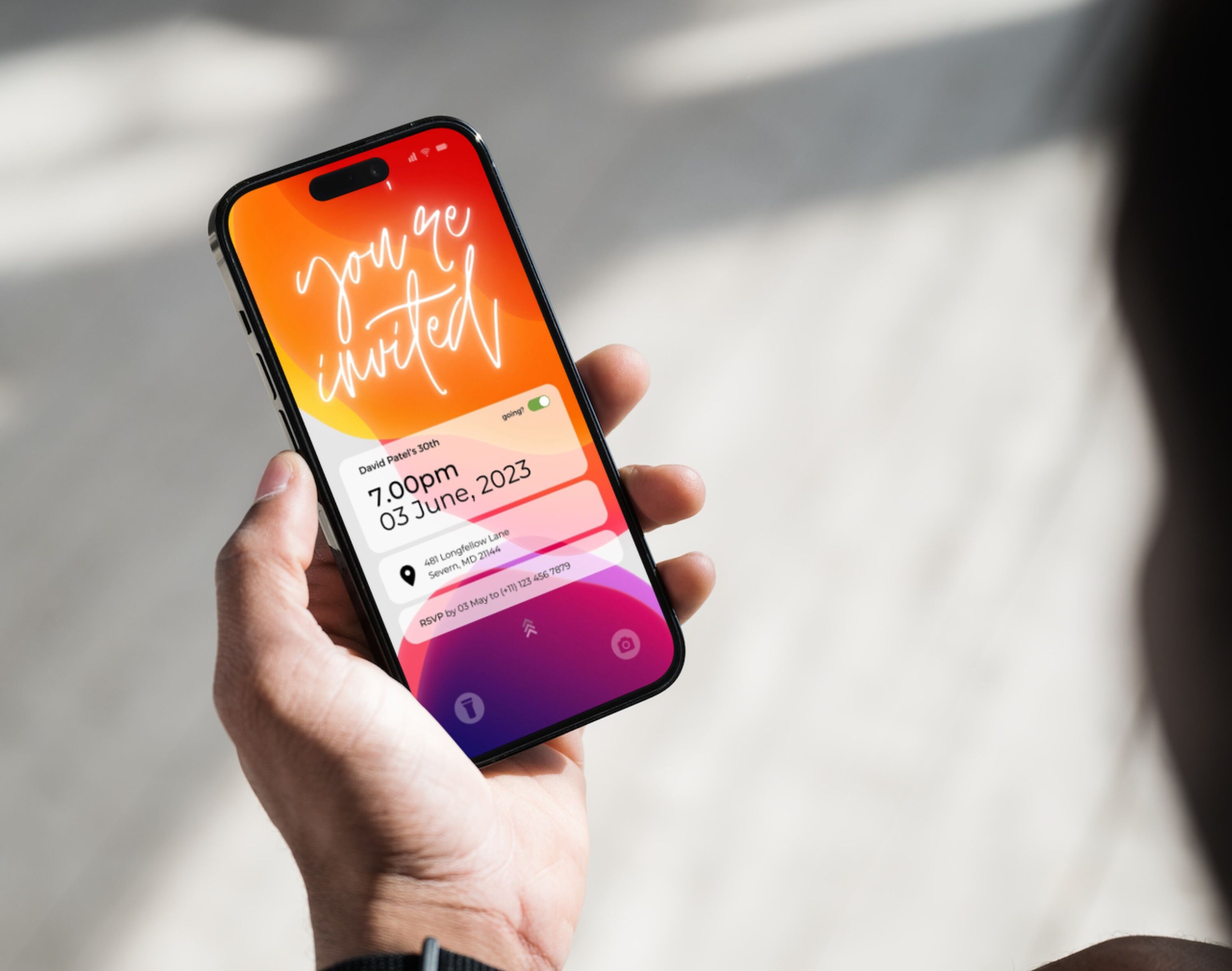 Birthday Party Invite | Phone Notification Style | Digital Party Invite ...