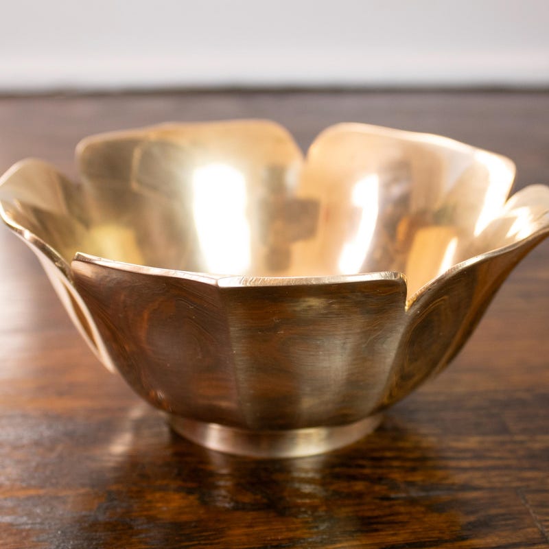 Brass Lotus Bowl - Etsy
