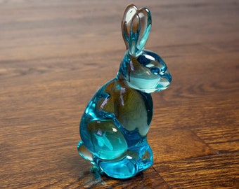 Glass Bunny Paperweight - Etsy