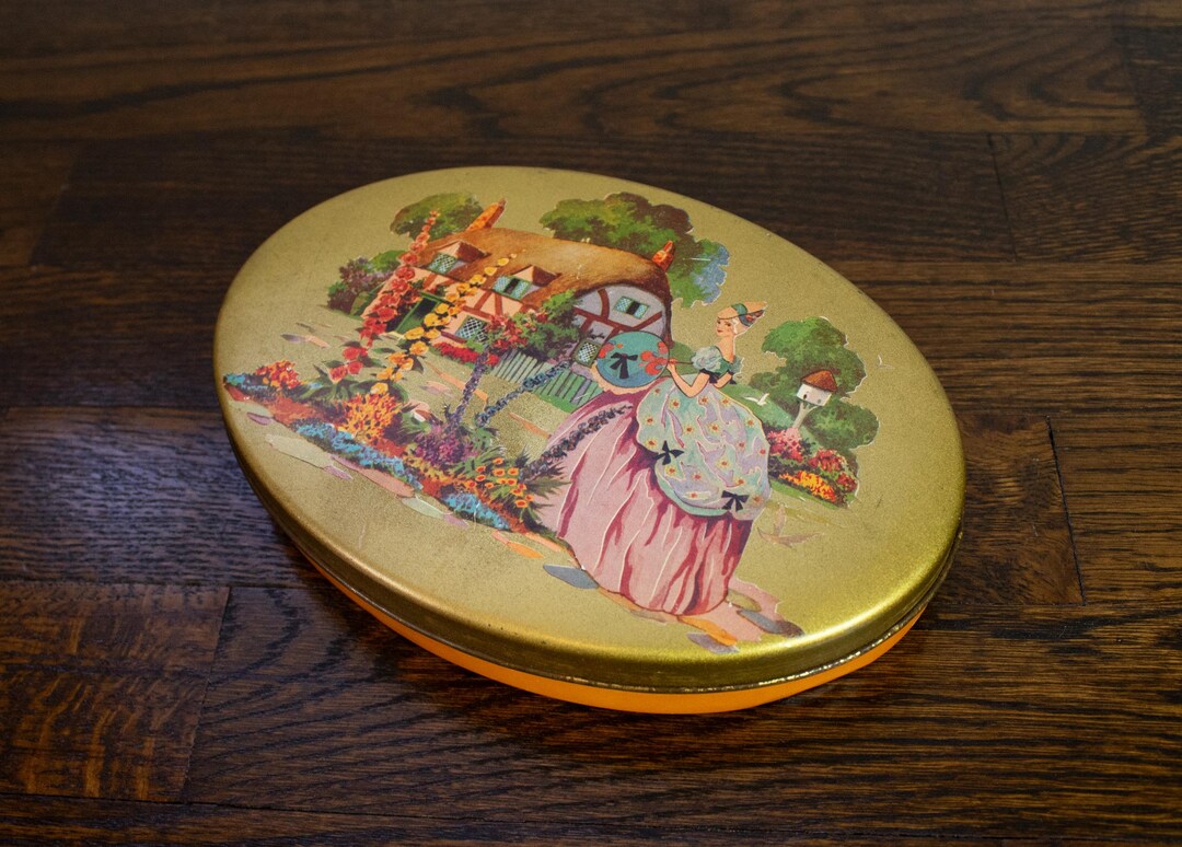 Vintage Dufour Caramelle Candy Caramel Fairytale Graphics Metal Tin ...