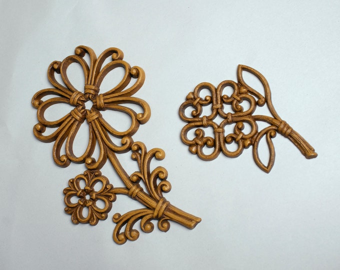 1978 Syroco Plastic Daisy Flower Wall Hangings - Etsy