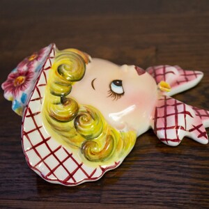 Vintage Lefton Miss Dainty Ceramic Wall Pocket Signed Geo Z Lefton - Etsy
