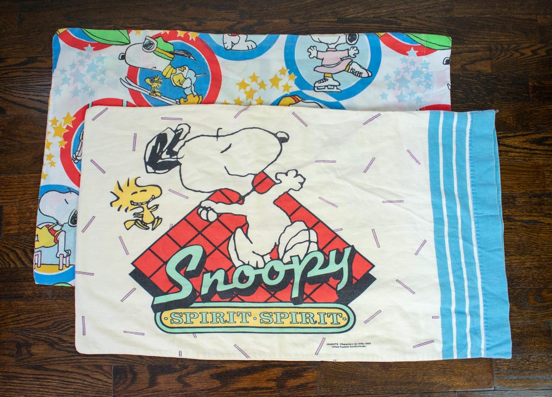 Vintage Peanuts Snoopy Olympics Sports Standard Pillowcases - Etsy
