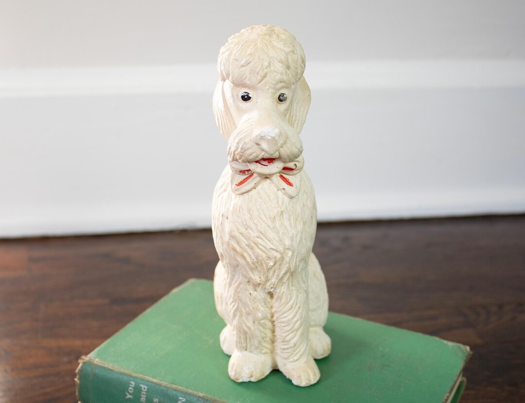 Vintage Carnival Chalkware Poodle Figurine 8" - Etsy