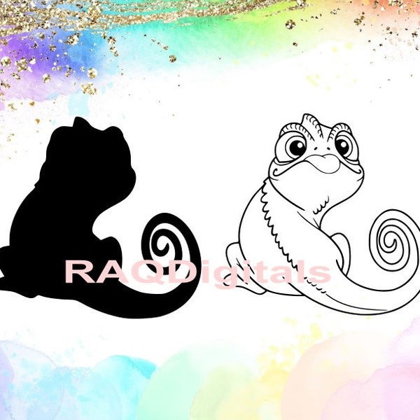 Rapunzel Pascal Png - Etsy