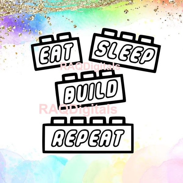Eat Sleep Build Legos Repeat Png - Etsy