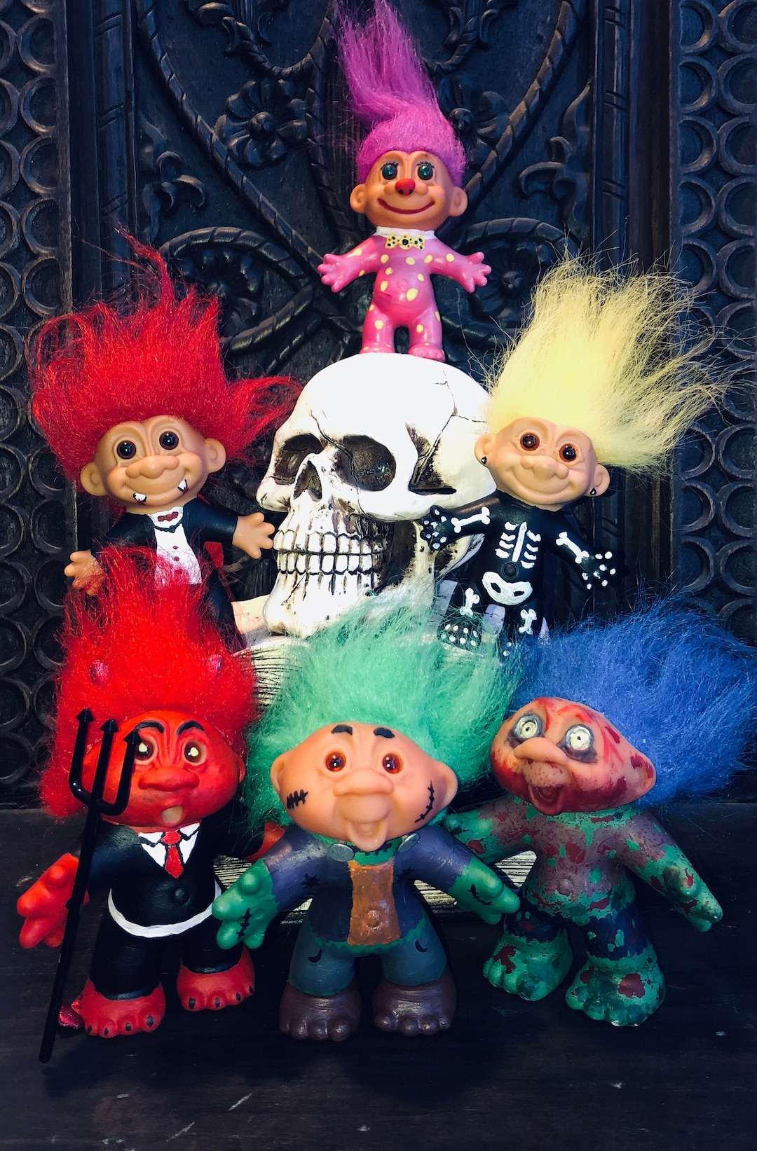 Custom Vintage Russ Troll Dolls - Halloween Monsters / Horror / Scary ...