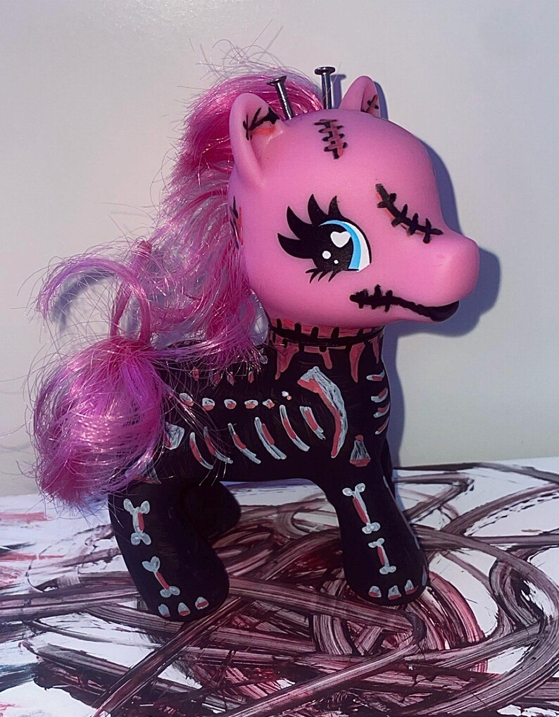 Custom Vintage My Little Pony - Horror Skeleton Monster Scary - Etsy