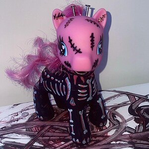 Custom Vintage My Little Pony - Horror Skeleton Monster Scary - Etsy ...