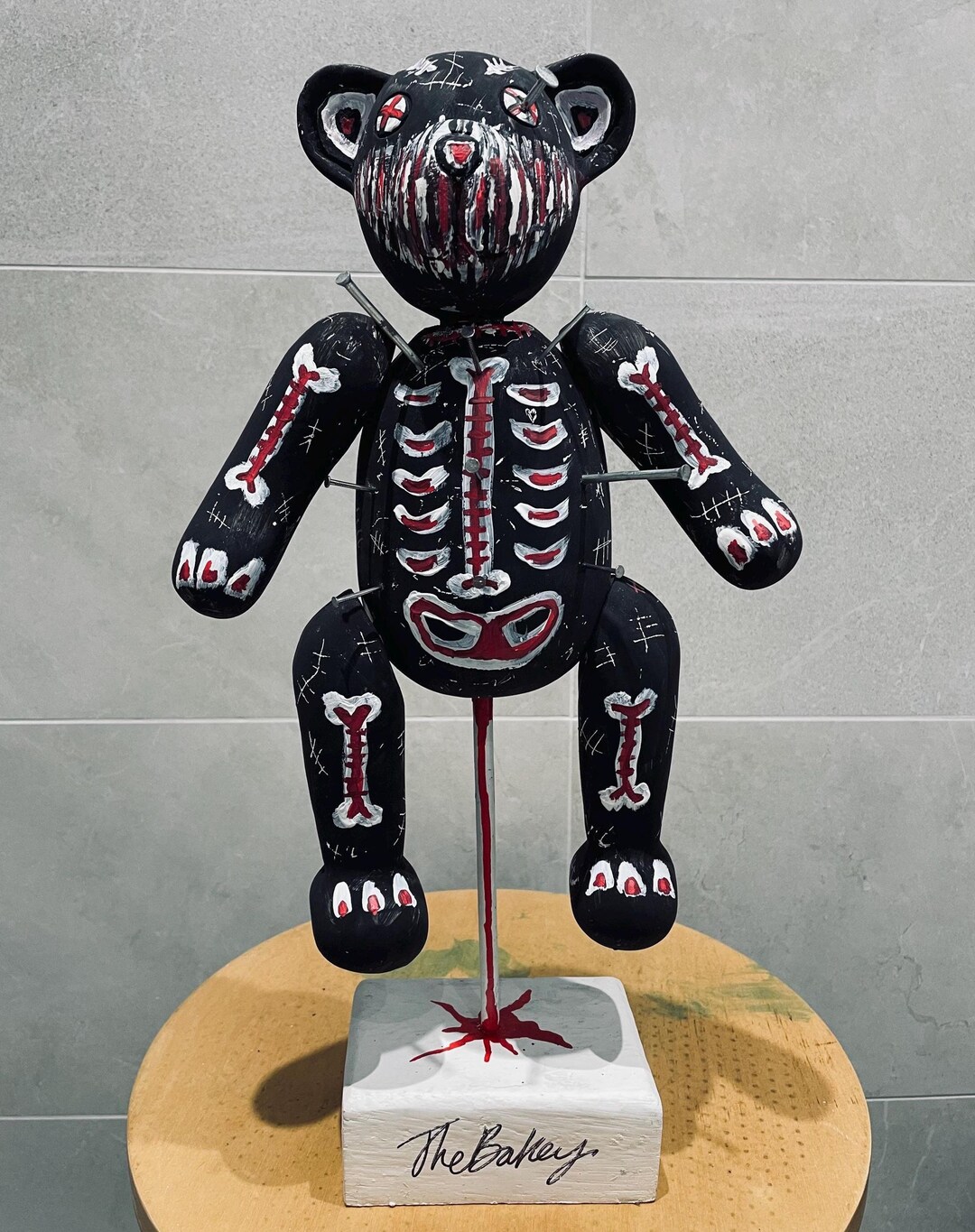 Horror / Cursed / Creepy / Gothic / Painted Bear by Bakeymakes ONE OF A ...