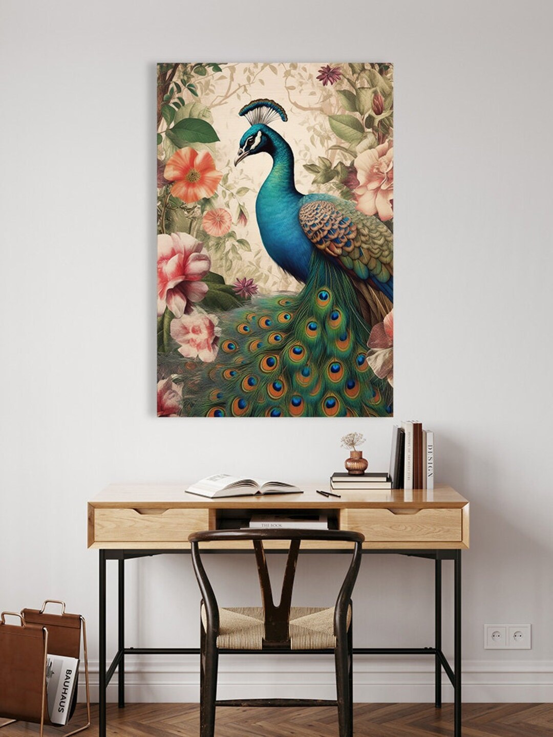 Peacocks #5 - Design of a Peacock in a Vintage Style - Retro Peacock ...