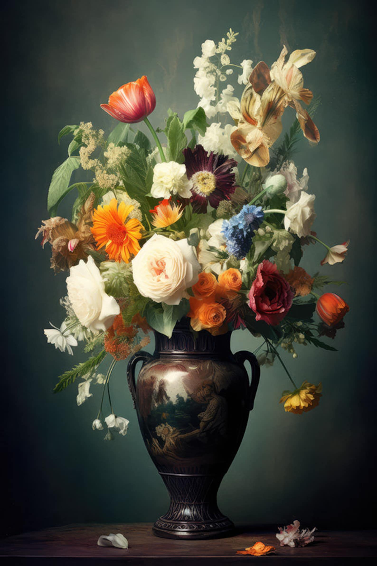 Vase of Flowers #2- Design of a Vase of Flowers Inspired by Dutch ...