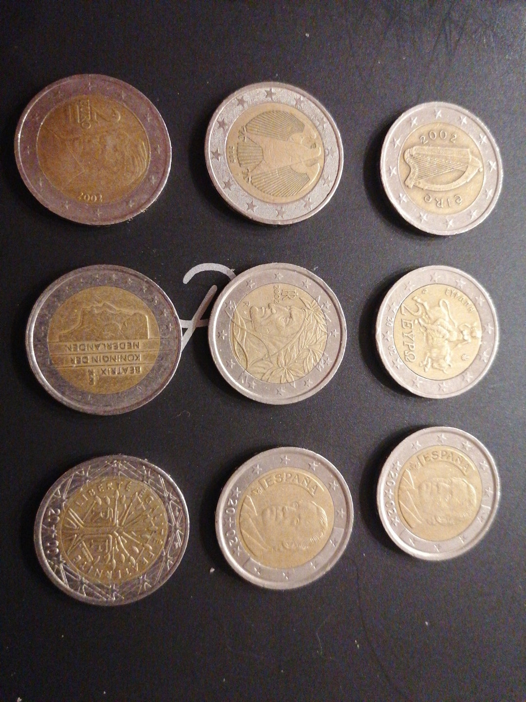 9 Coins 2 Euro 2002 - Etsy