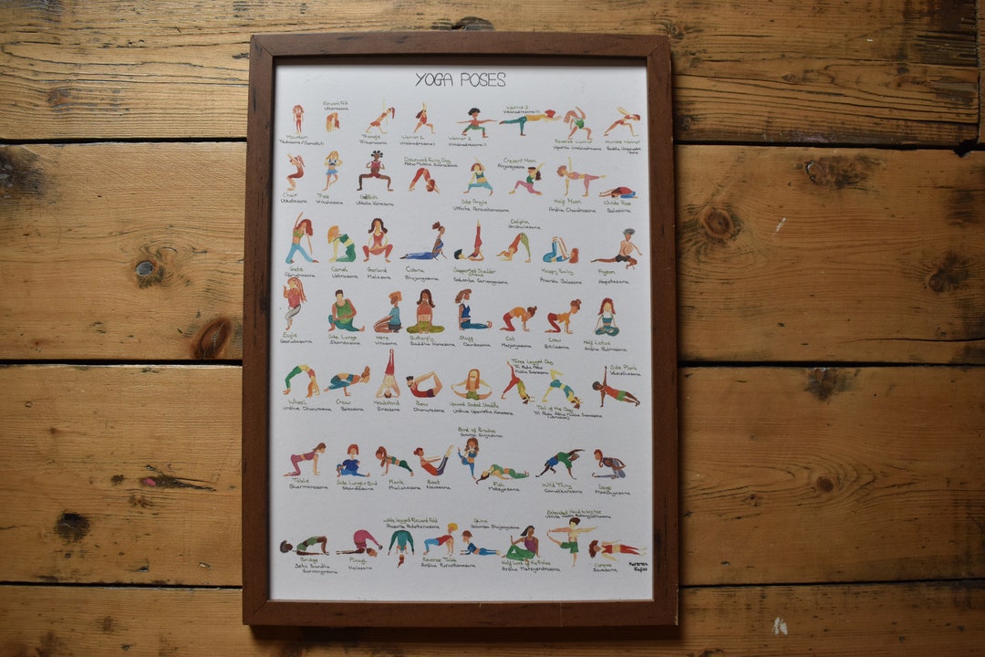 Yoga Poses Print ~ A3 Recycled Paper - Etsy