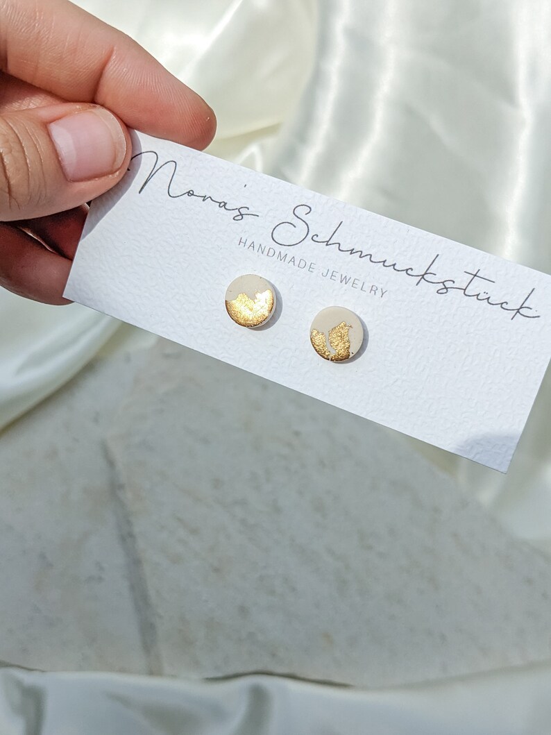 Ohrring Stecker Rund Minimalistischer Schmuck Minimalistische Ohrringe ...