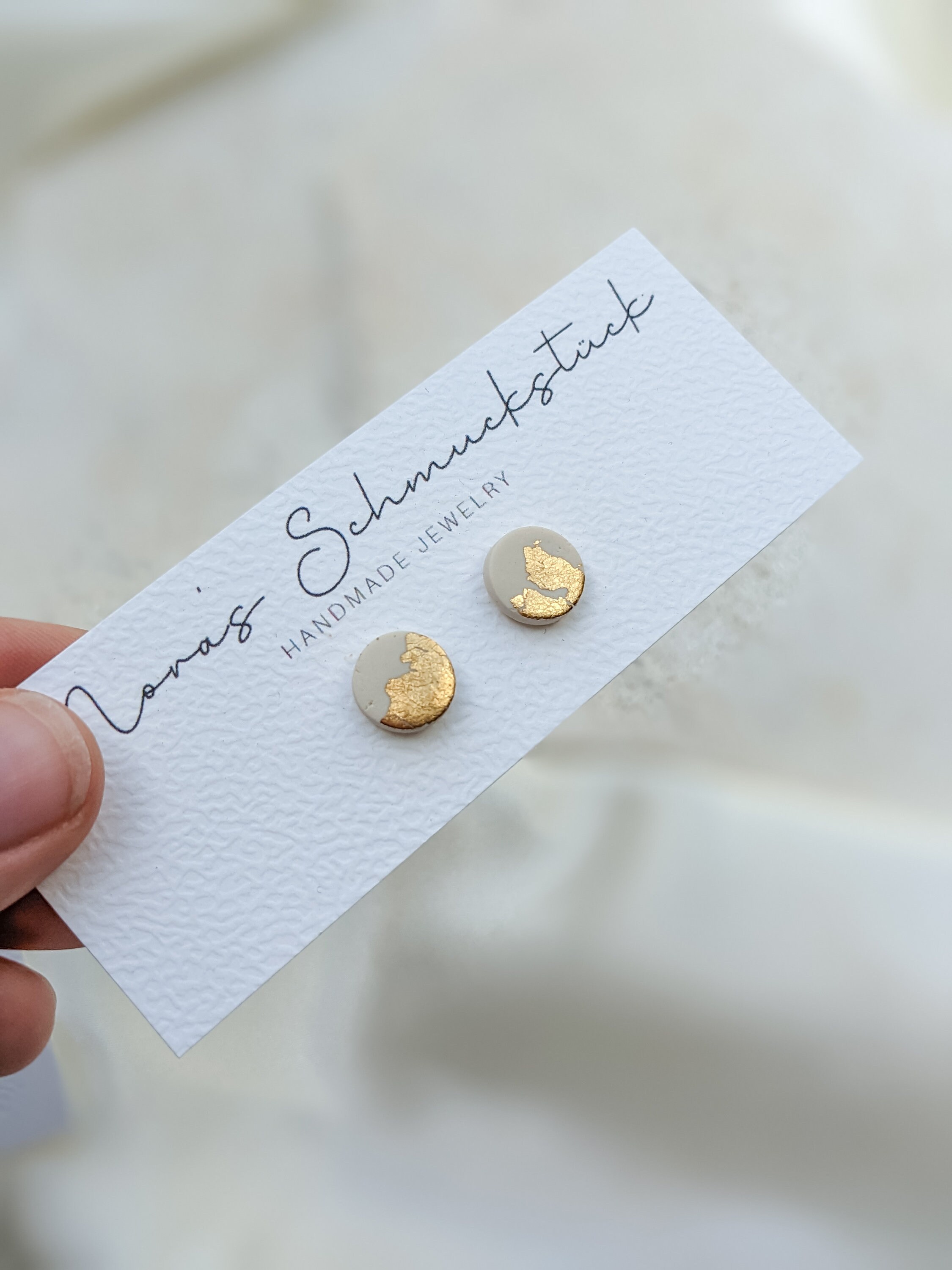 Ohrring Stecker Rund Minimalistischer Schmuck Minimalistische Ohrringe ...