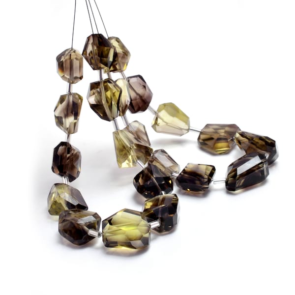 Multi Gemstone Smooth Nugget Beads Strand, Mix Stone Color Beads, 8 ...