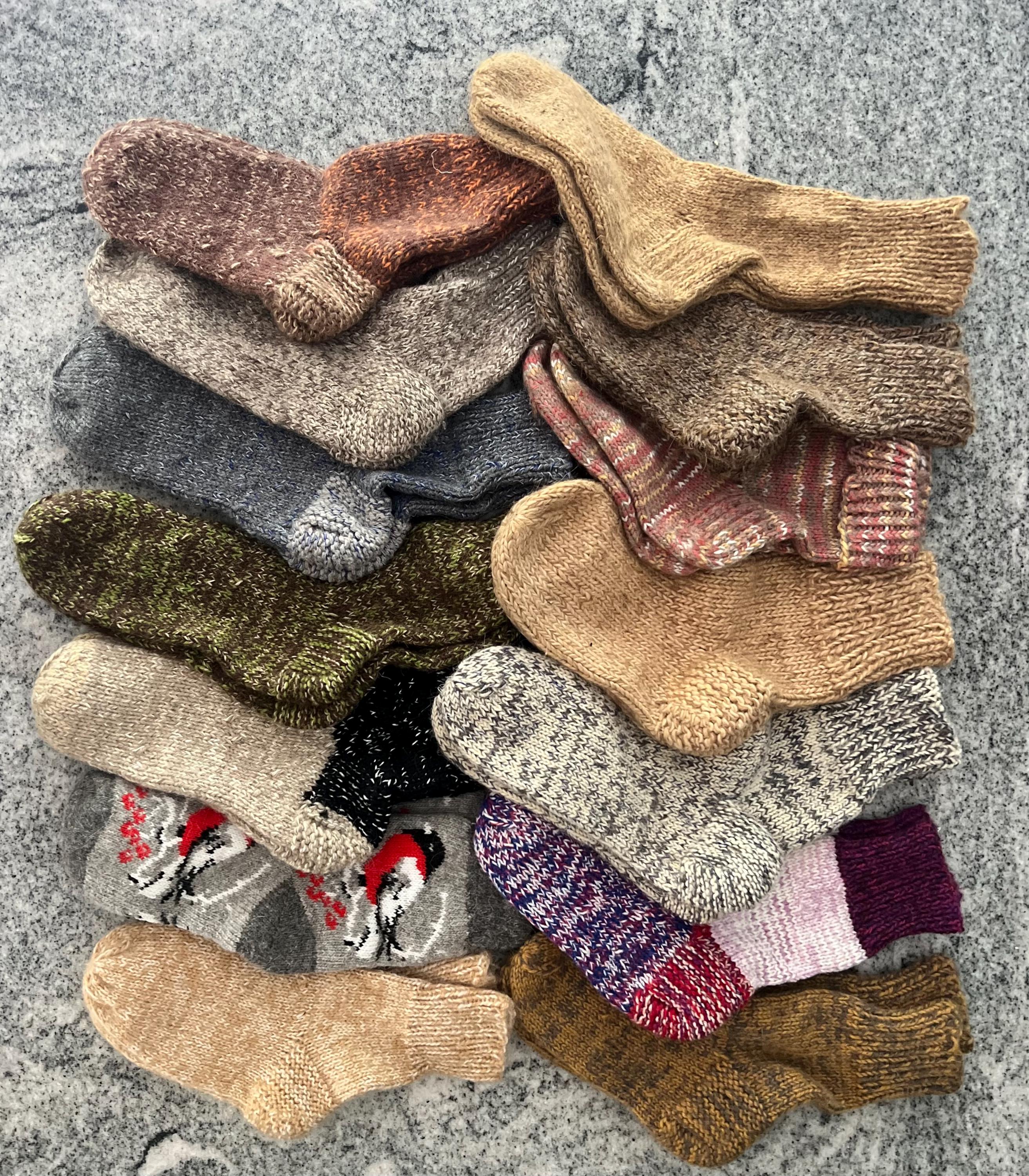 Hand-knit Woolen Socks - Etsy