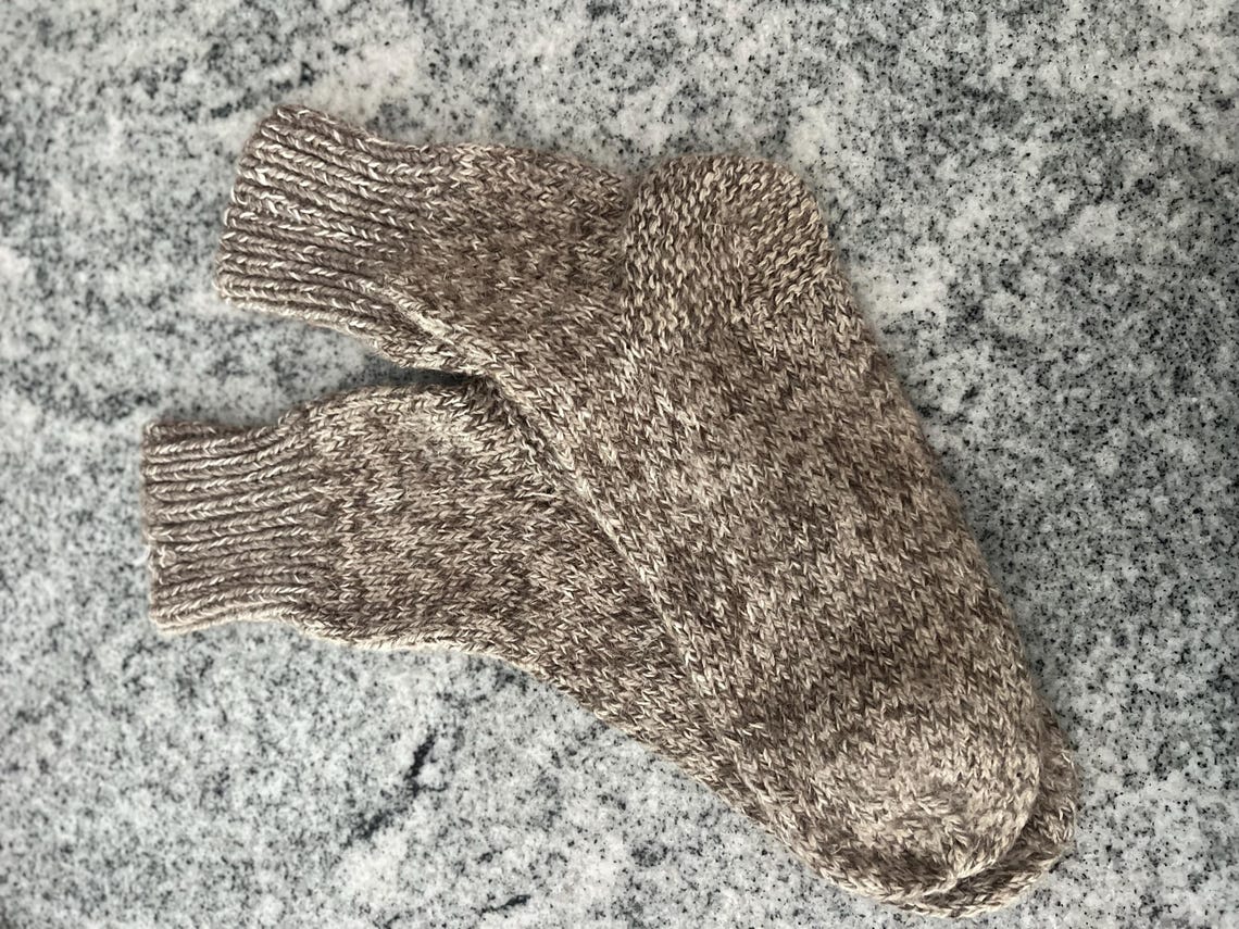 Hand-knit Woolen Socks - Etsy