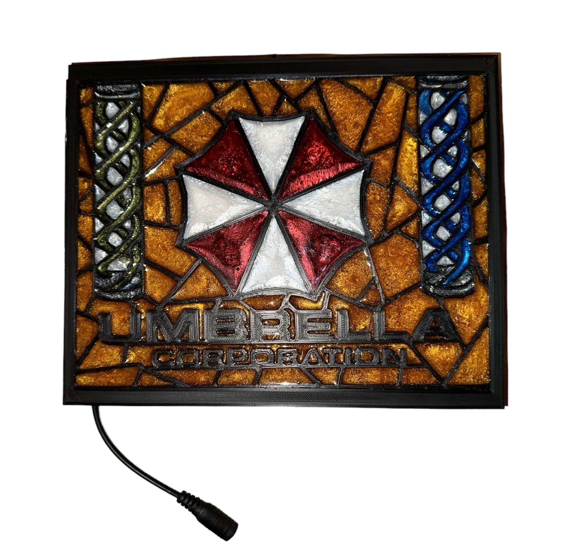 Umbrella Corporation Light Box Resident Evil Stained Glass Style - Etsy