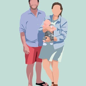 Custom Color Block Portraits PRINT - Etsy