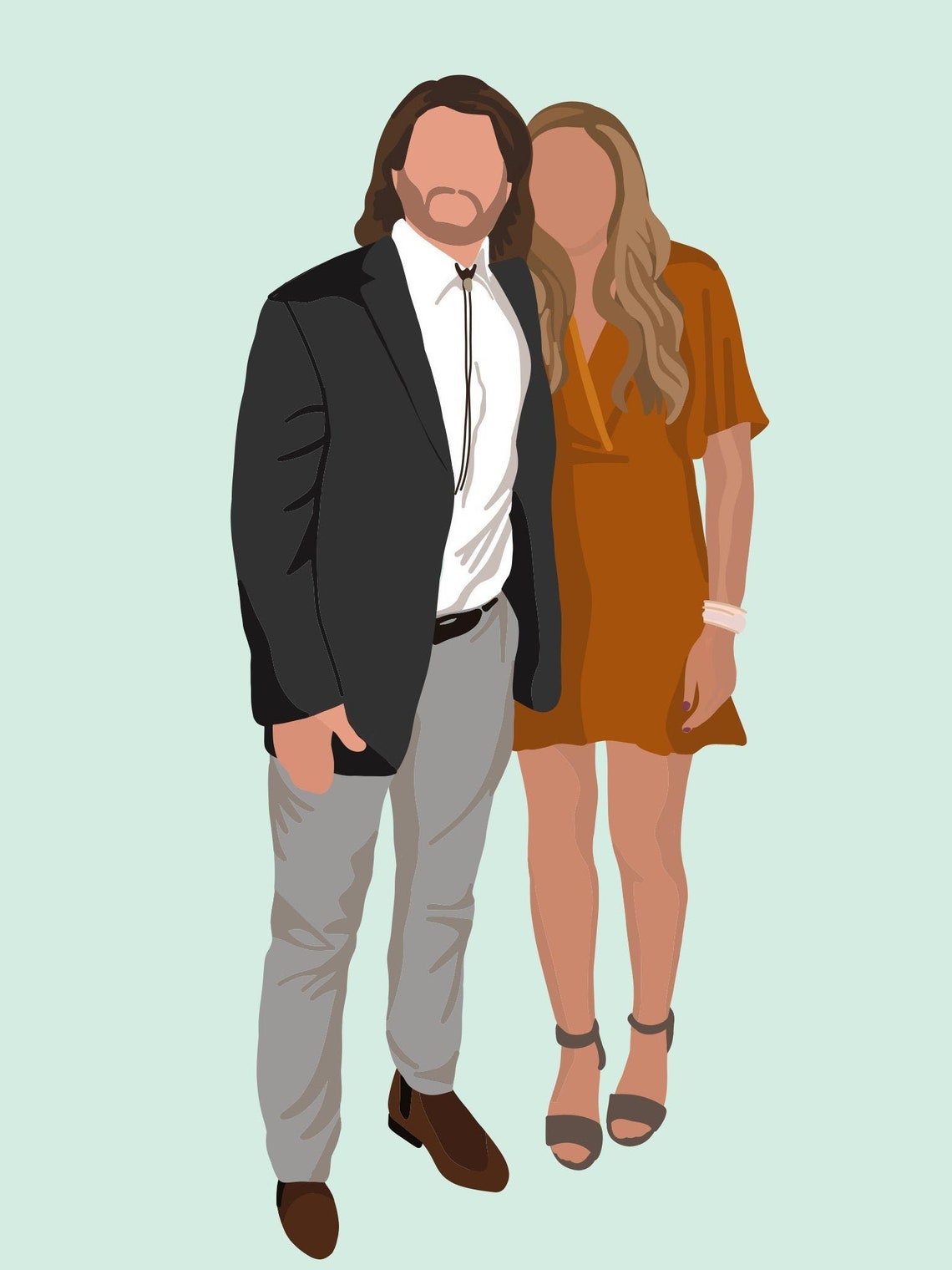 Custom Color Block Portraits PRINT - Etsy