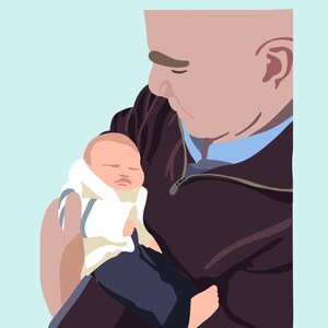 Custom Color Block Portraits PRINT - Etsy