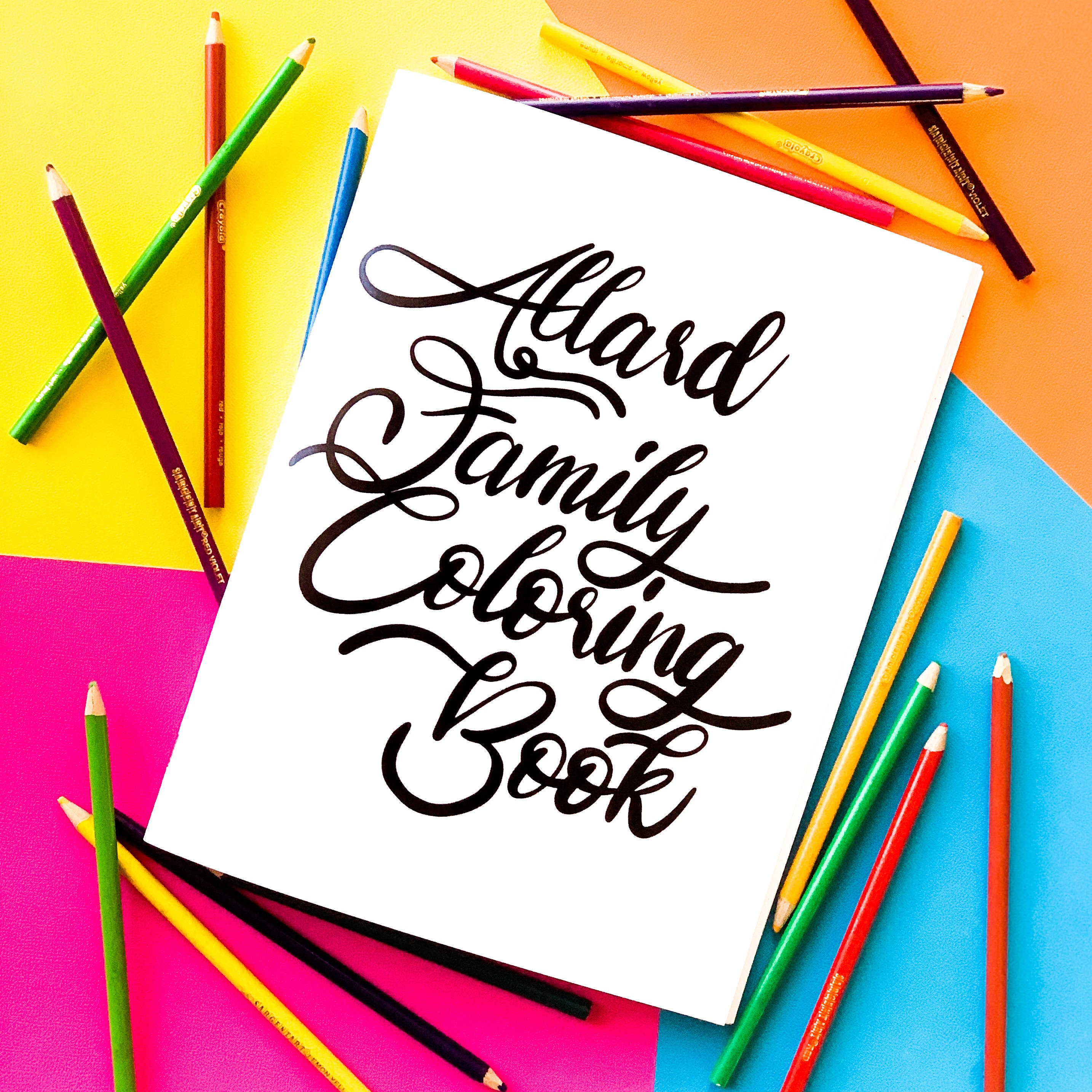 Custom Photo Coloring Book - Etsy