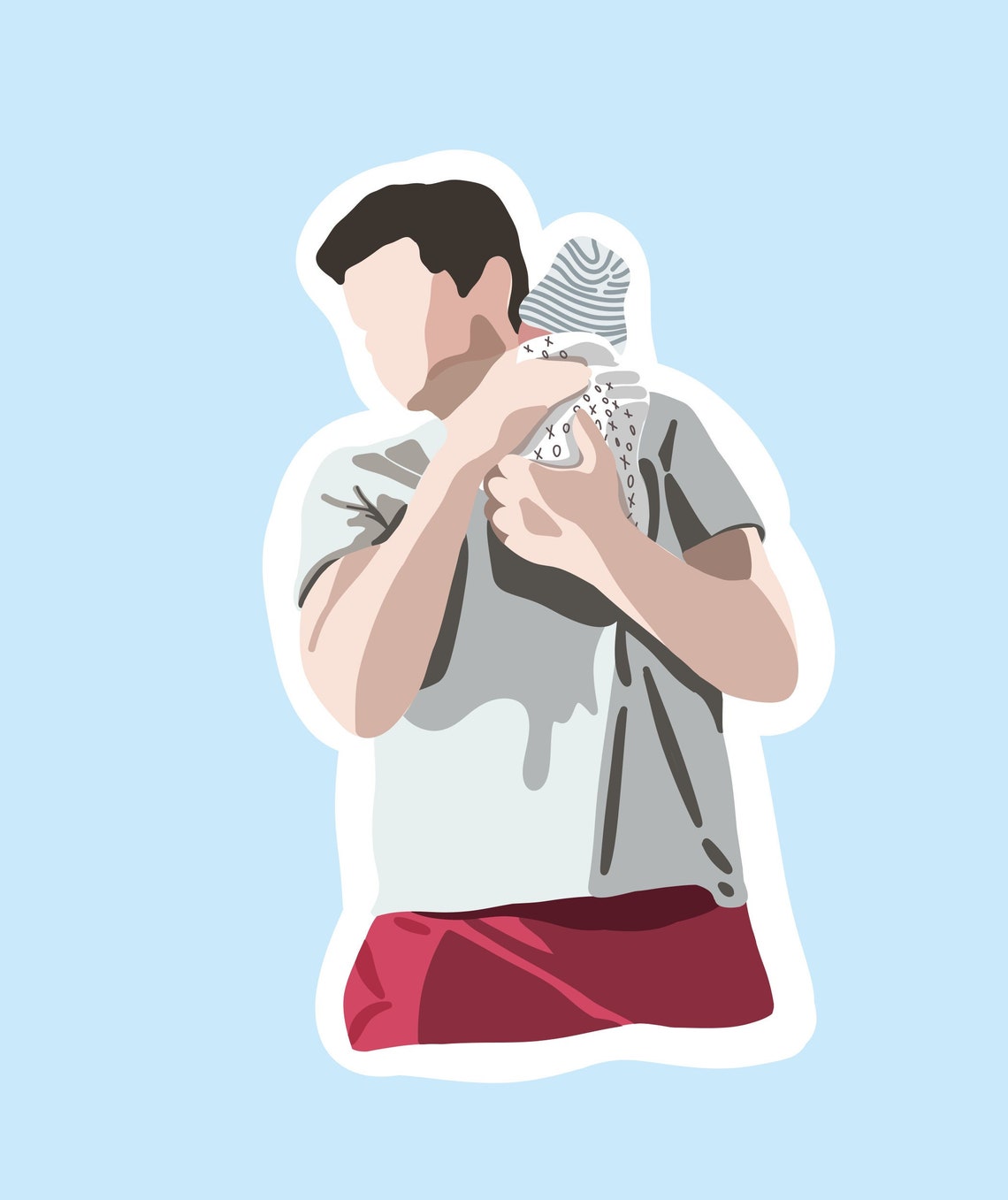 Custom Color Block Portraits PRINT - Etsy