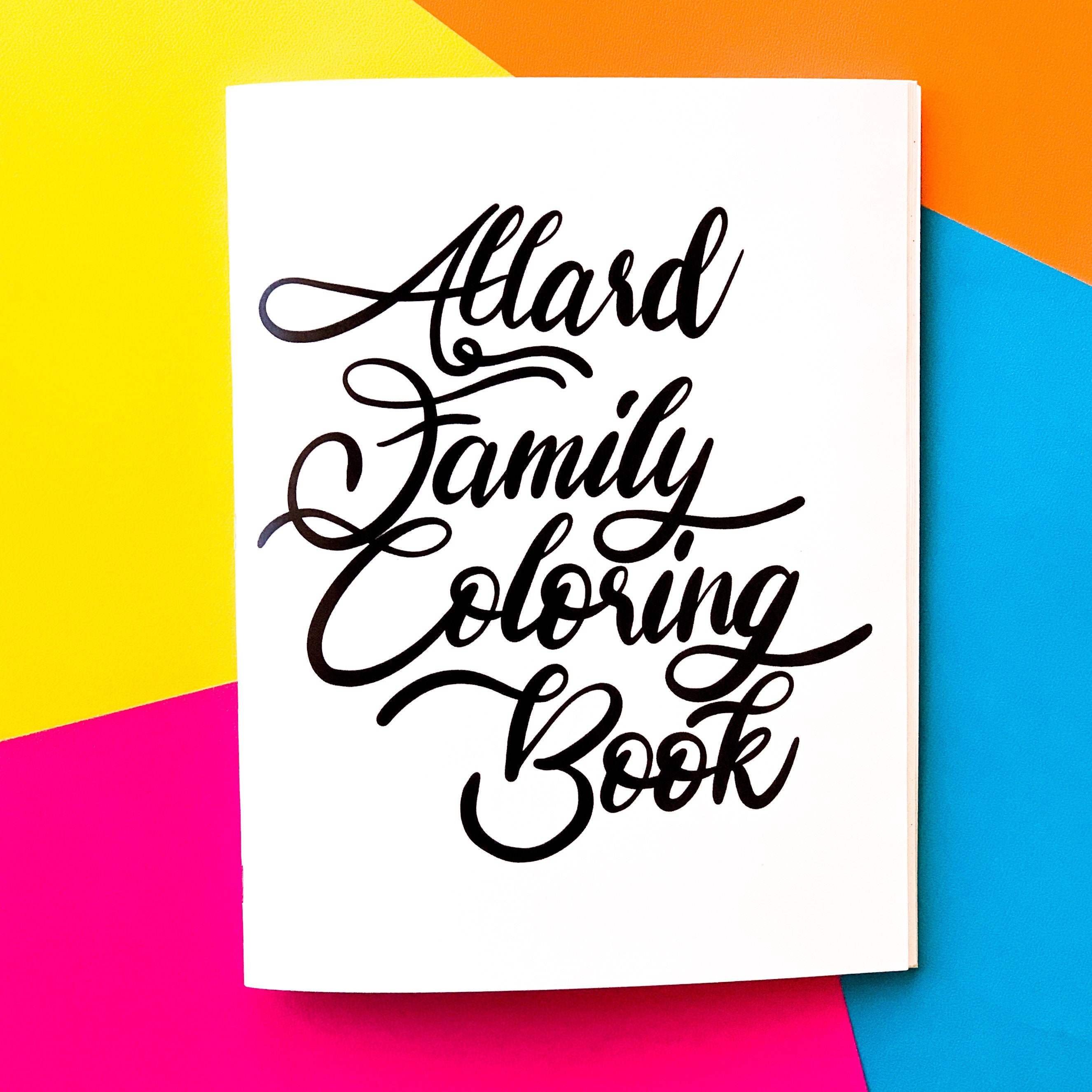 Custom Photo Coloring Book - Etsy