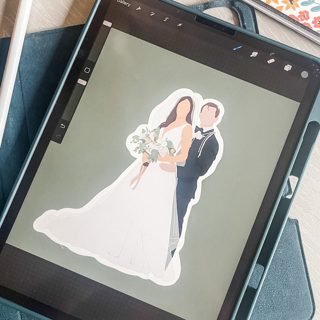 DIGITAL Custom Color Block Portraits - 1-4 People - Etsy