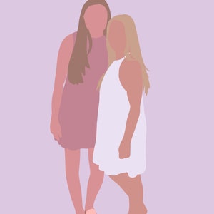 Custom Color Block Portraits PRINT - Etsy