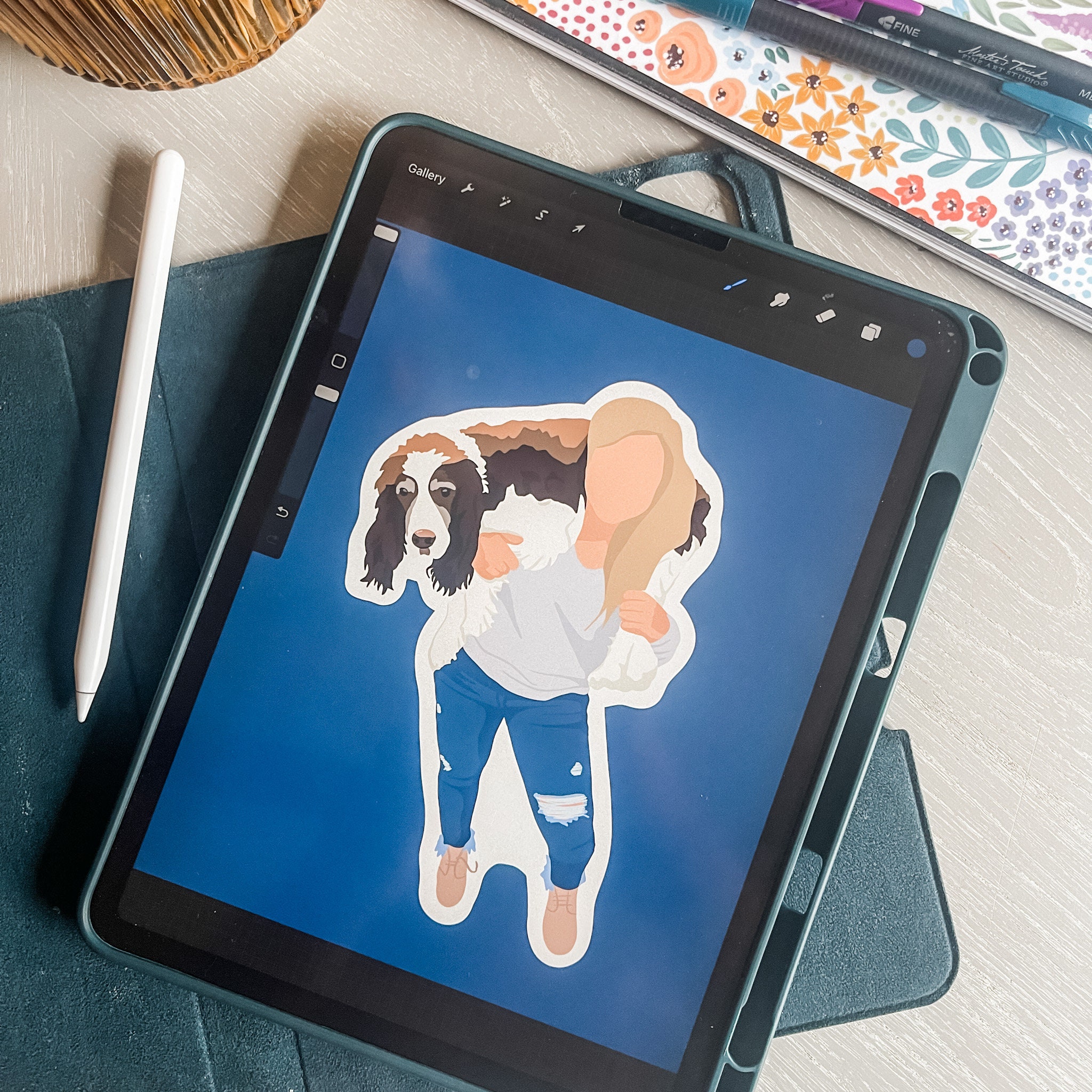 DIGITAL Custom Color Block Portraits - 1-4 People - Etsy