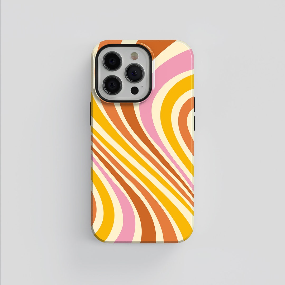 Retro 70s Groovy Liquid Wave Phone Case - Etsy