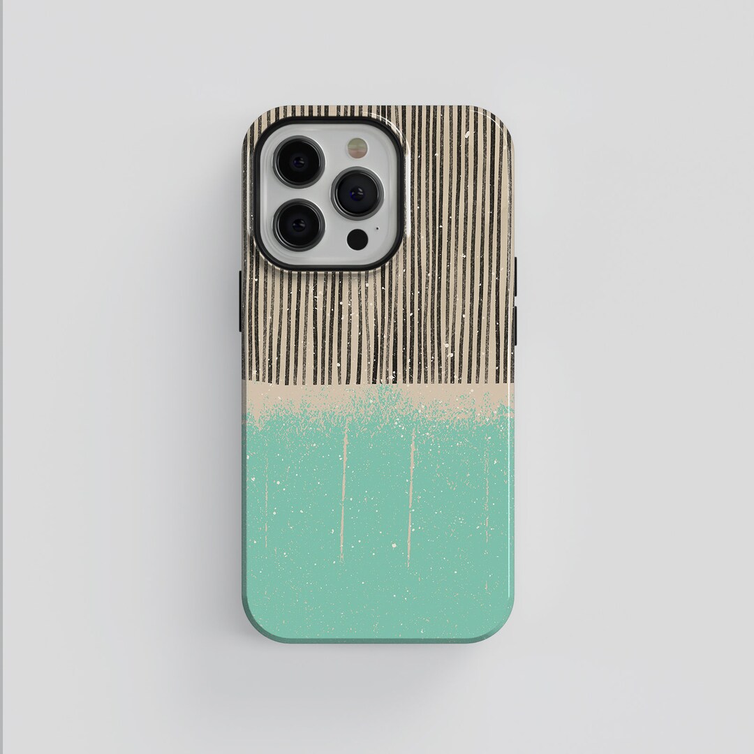 Abstract Painted Lines Phone Case: Modern Minimalism Art - Etsy