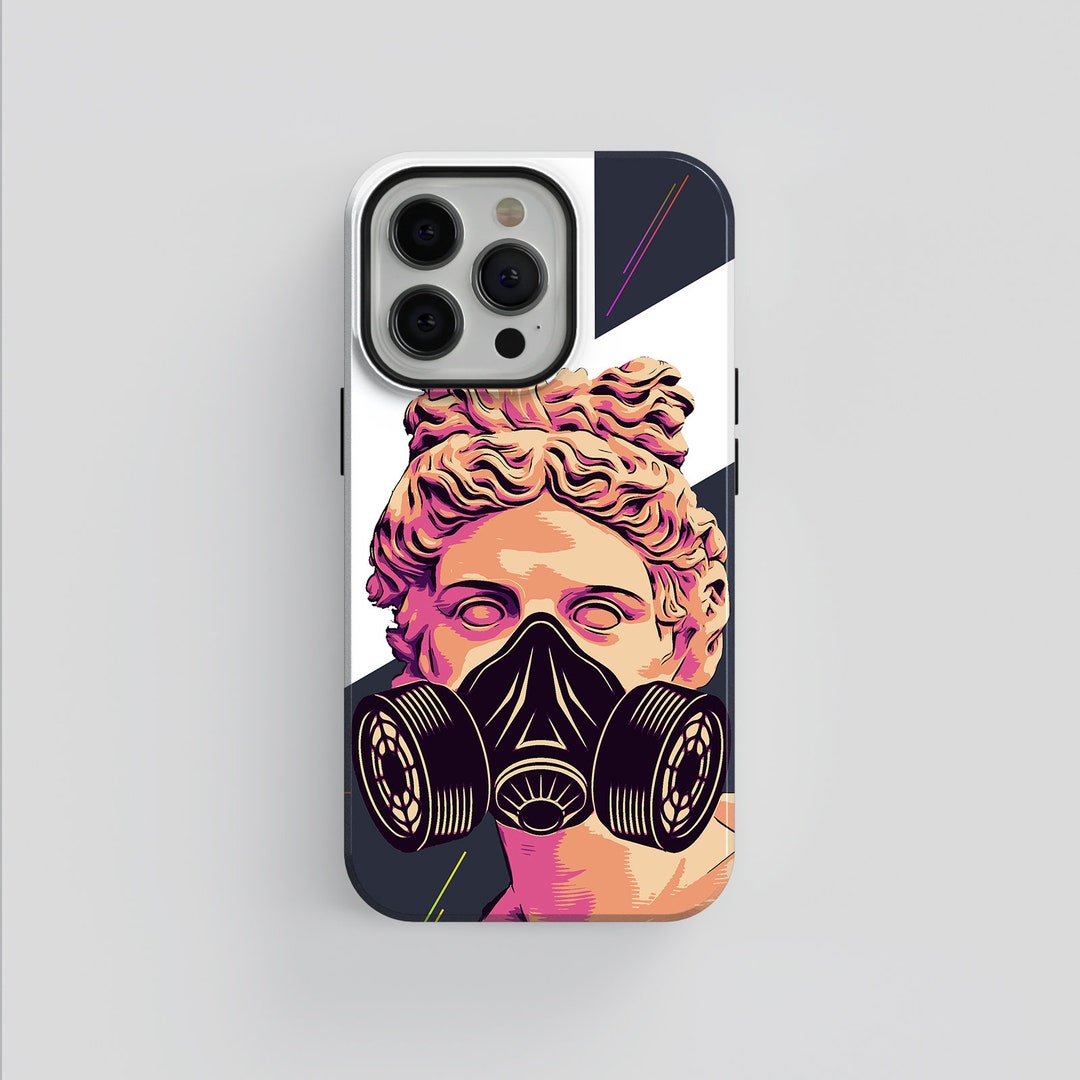 Abstract Greek Statue Gas Mask Phone Case - Etsy