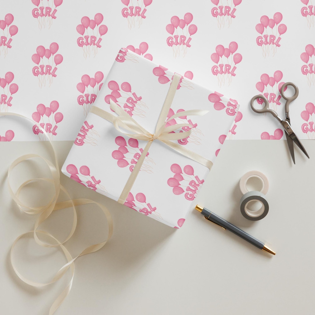Baby Girl Wrapping Paper Sheets - Etsy