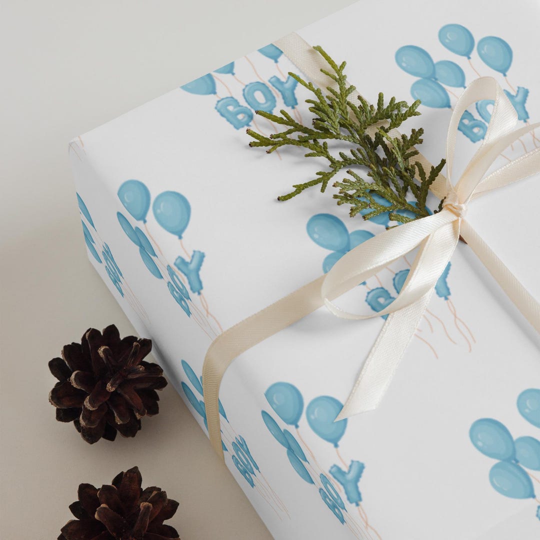 Baby Boy Wrapping Paper Sheets - Etsy