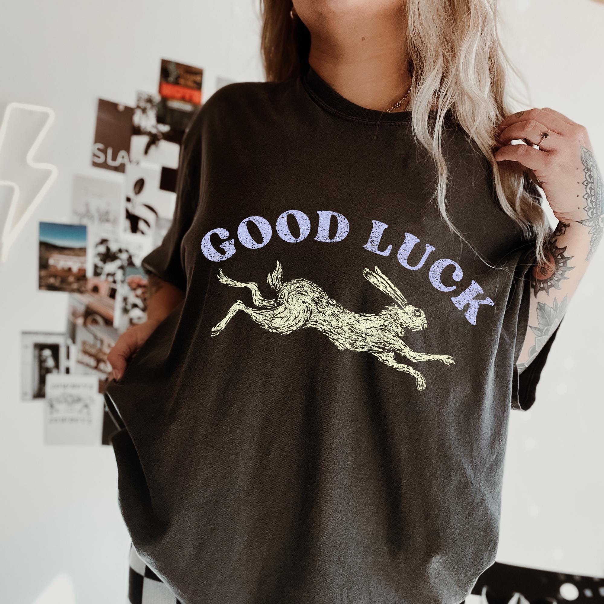 Good Luck Shirt. Lucky Rabbit Shirt. Easy Tiger Shirt. Cool Women's ...
